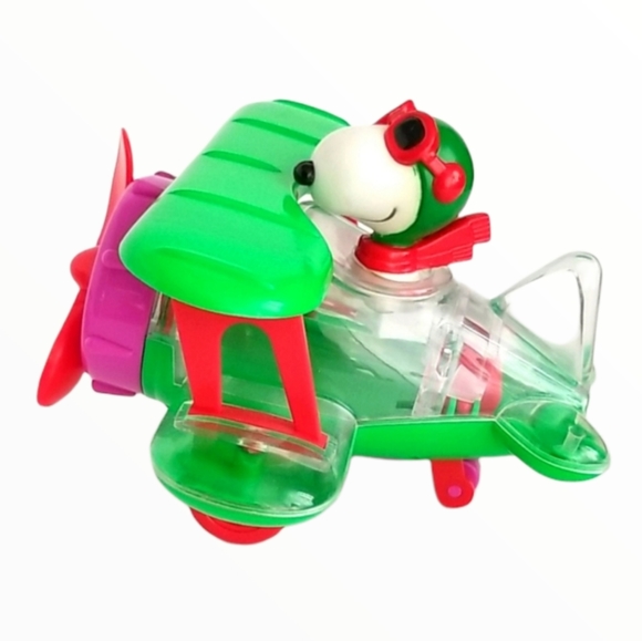 Peanuts | Toys | Vintage Green Snoopy Air Plane Candy Container | Poshmark